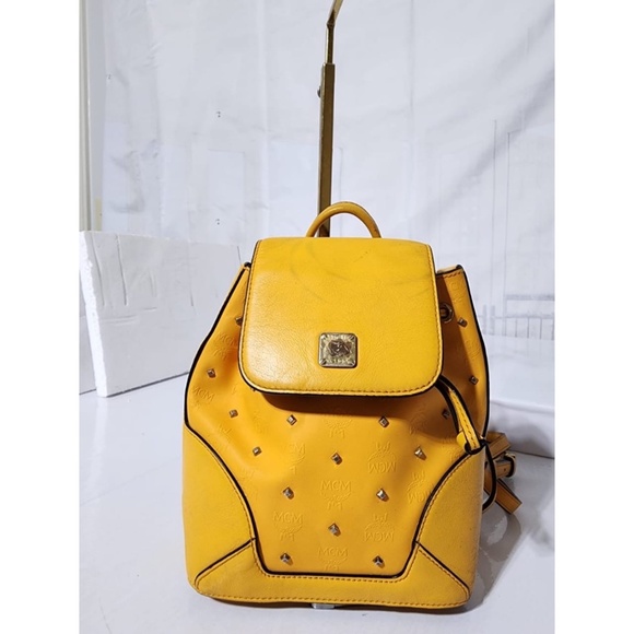 MCM | Bags | Authentic Mcm Coated Canvas Monogram Studded Mini Claudia ...
